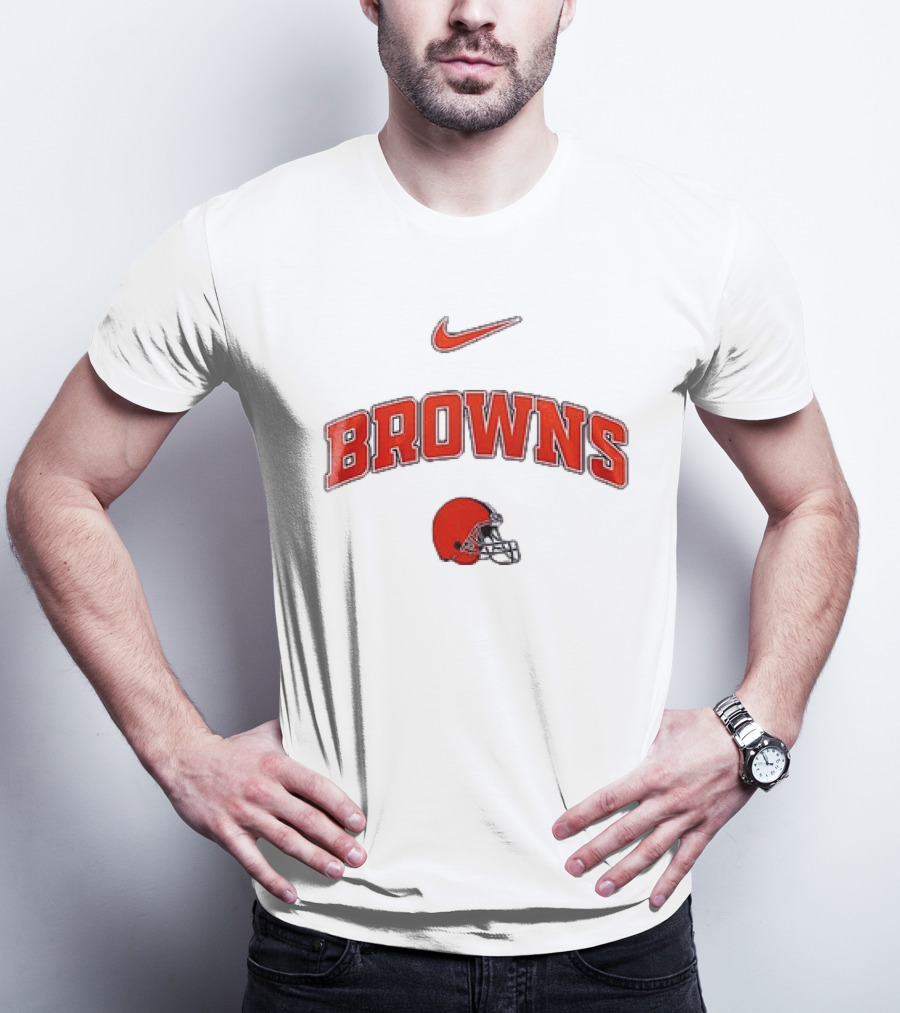 Nike Cleveland Browns Helmet Browns Resist For Freedom T-Shirt