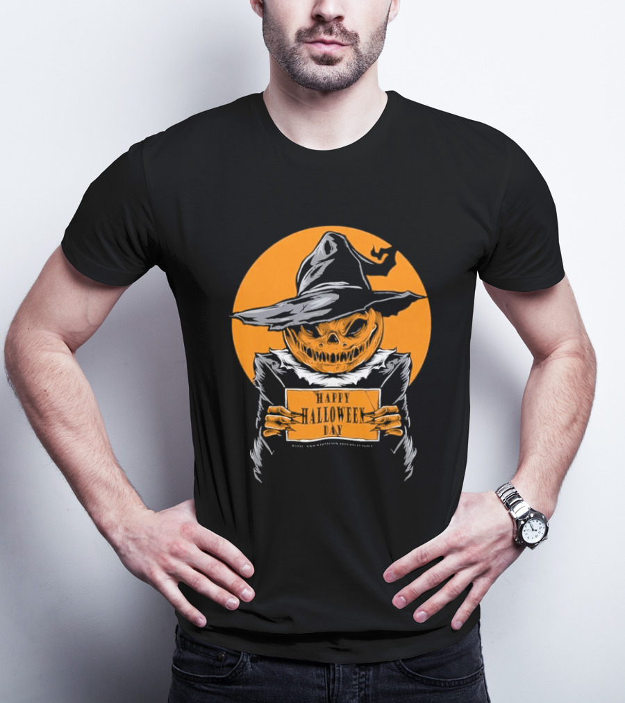 Halloween Pumpkin Witch Vintage Horror Comic Book T-Shirt