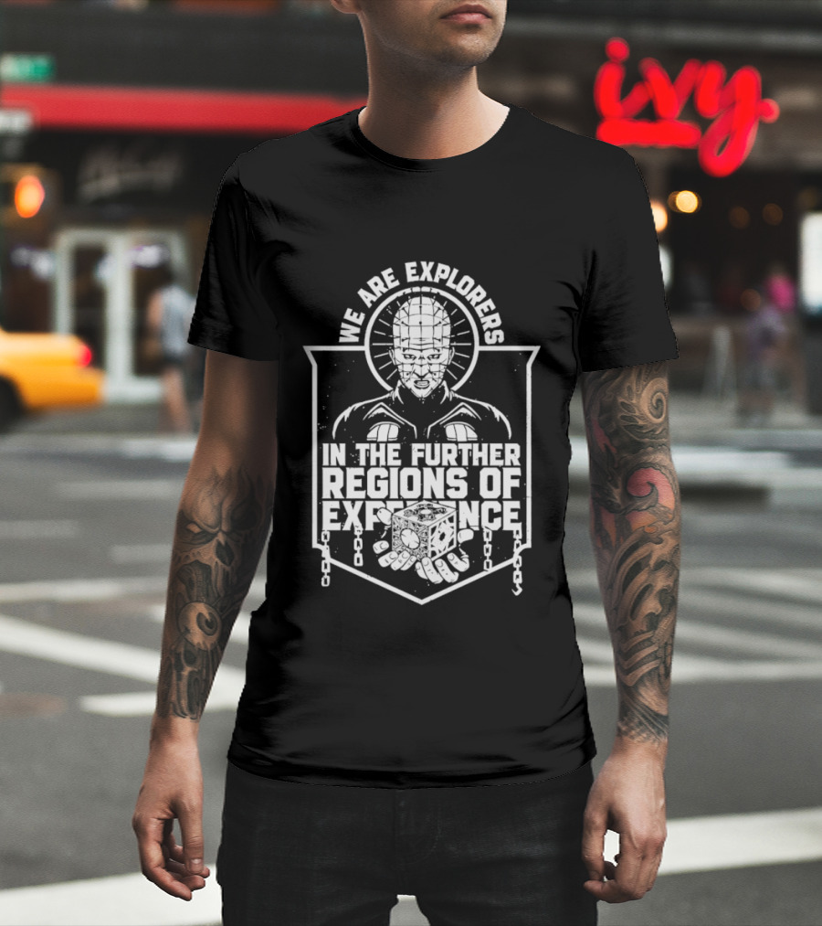 We Are Explorers Pinhead Further Regions Of Experience Chains T-Shirt