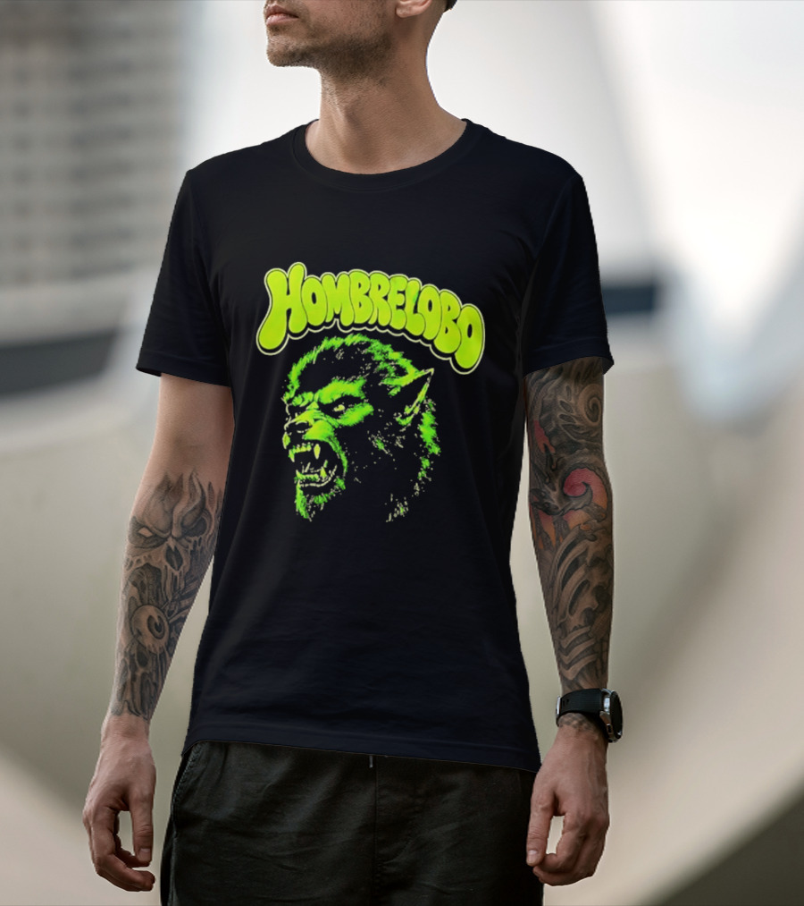 Hombrelobo Werewolf Neon Green Horror T-Shirt