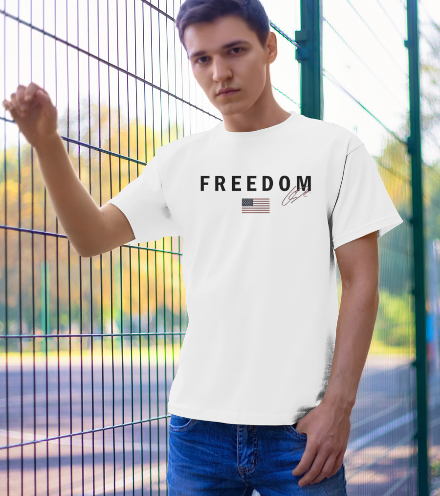 Freedom USA Flag Charlie Kirk Republican T-Shirt