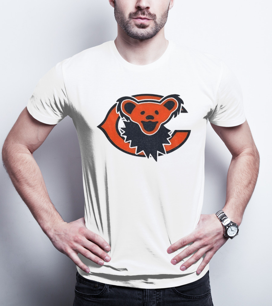Chicago Bears Grateful Dead Dancing Bear T-Shirt