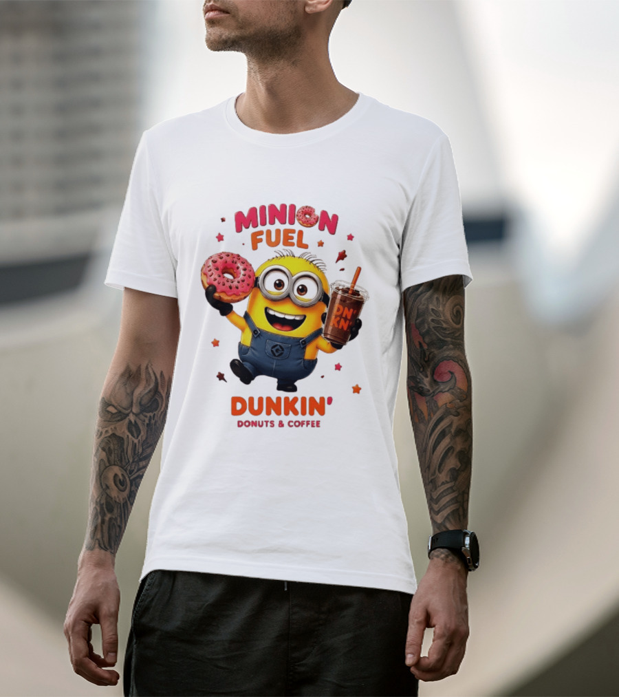 Minion Fuel Dunkin' Donuts Coffee Minions Donut Drink T-Shirt