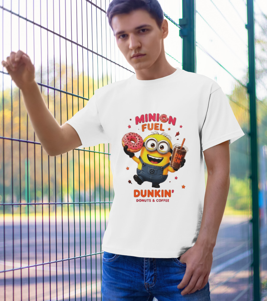 Minion Fuel Dunkin' Donuts Coffee Minions Donut Drink T-Shirt