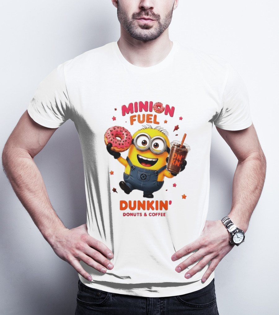 Minion Fuel Dunkin' Donuts Coffee Minions Donut Drink T-Shirt