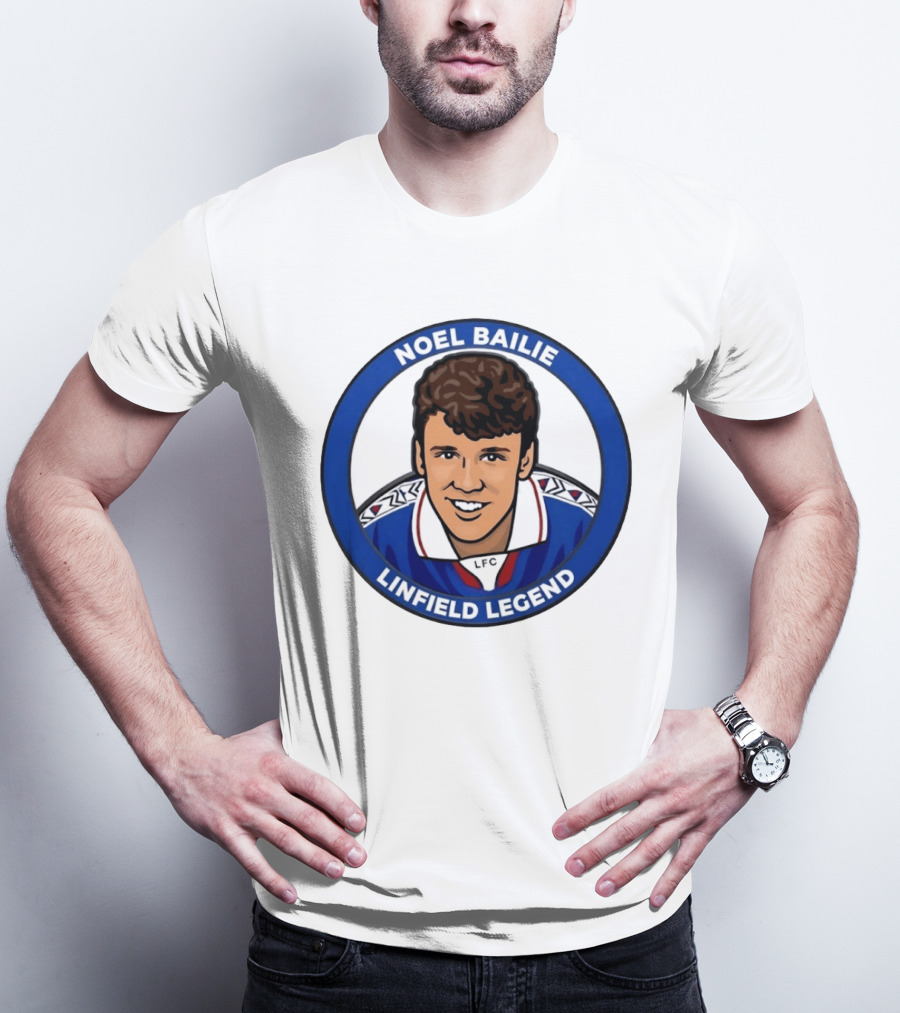 Noel Bailie Linfield Legend LFC Irish Football T-Shirt