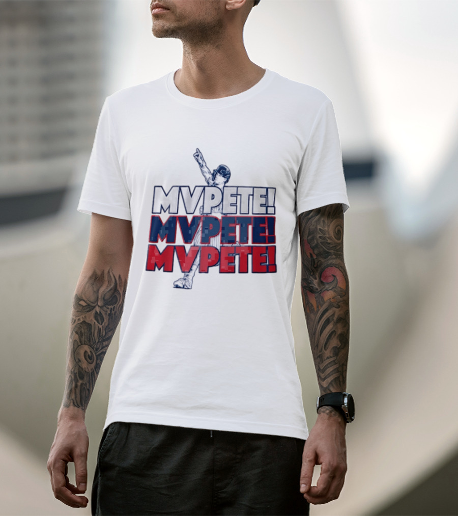 Pete Alonso New York Mets MLB Mvpete The Players Baseball T-Shirt