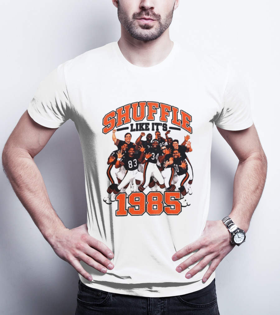 Shuffle Like It's 1985 Chicago Bears Shufflin' Crew 34 T-Shirt