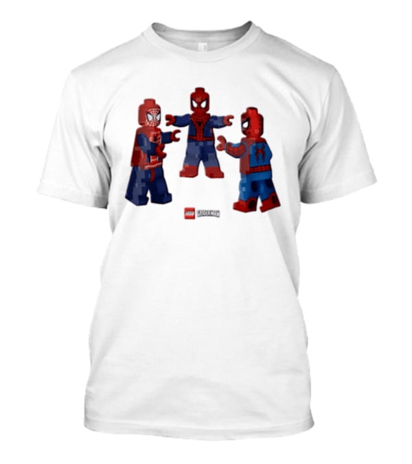LEGO Spider Man Three Figures Meme Poses T-Shirt