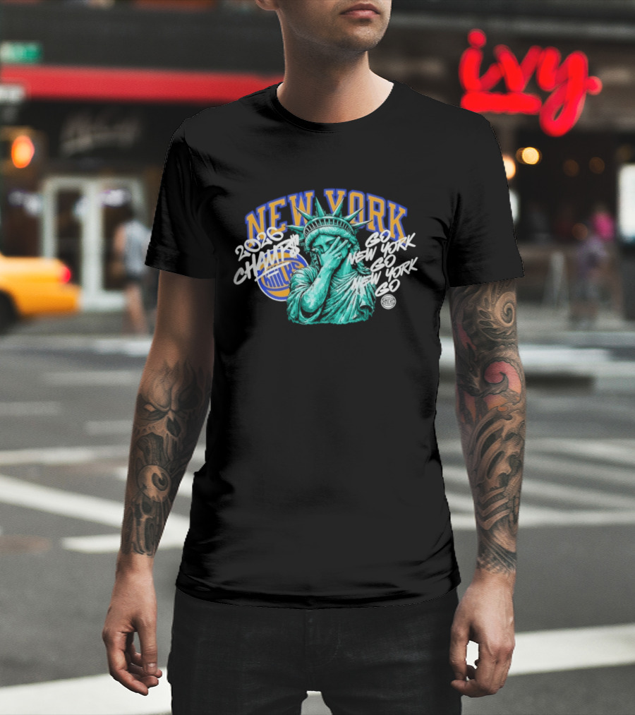 New York Knicks 2026 Champs Liberty Go Go T-Shirt