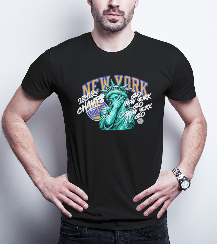 New York Knicks 2026 Champs Liberty Go Go T-Shirt
