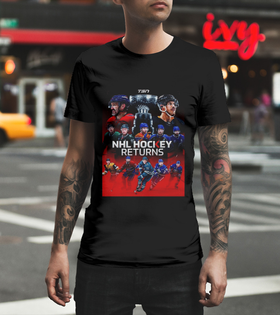 TSN NHL Hockey Returns 2026 2027 Featuring Star Players And Stanley Cup T-Shirt