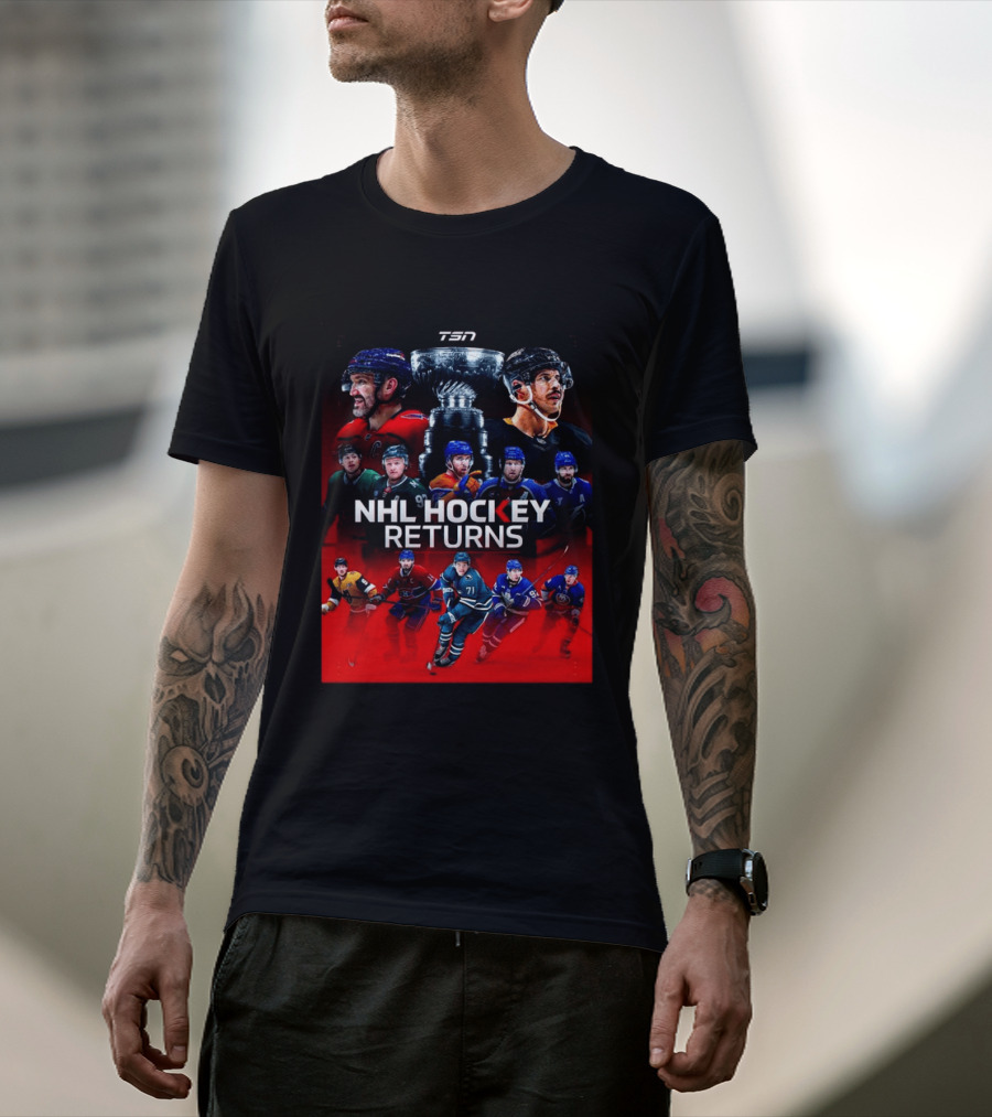 TSN NHL Hockey Returns 2026 2027 Featuring Star Players And Stanley Cup T-Shirt