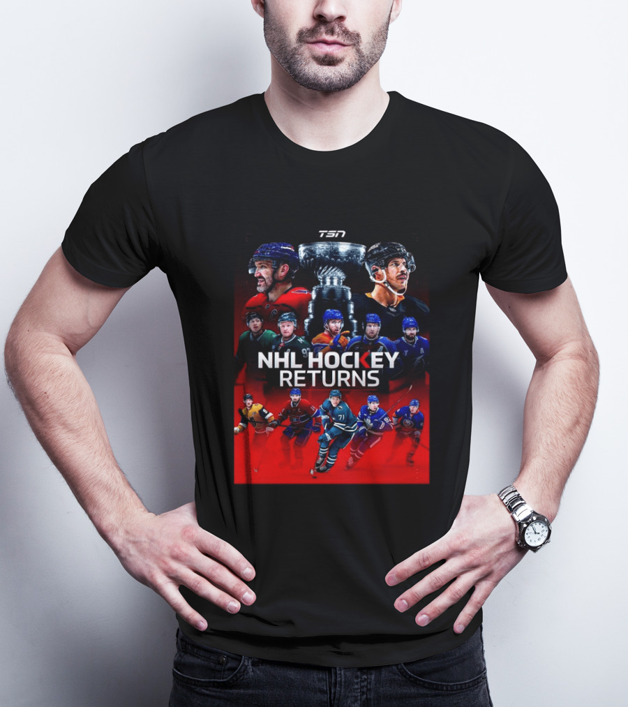 TSN NHL Hockey Returns 2026 2027 Featuring Star Players And Stanley Cup T-Shirt
