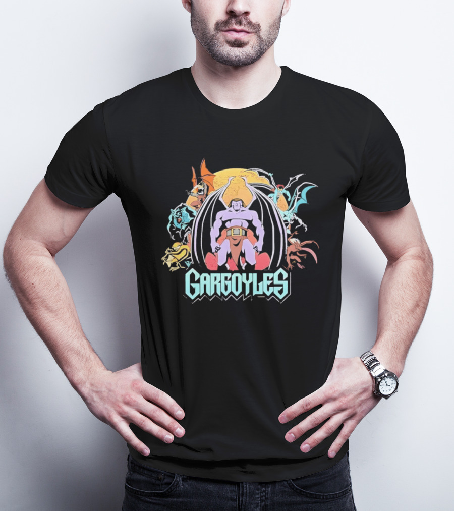 Gargoyles Goliath And Animated Series Characters Collection T-Shirt