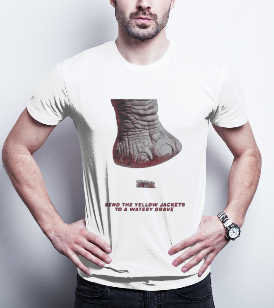Alabama Hockey Vs Georgia Tech Send The Yellow Jackets To A Watery Grave Vintage Monster Foot T-Shirt