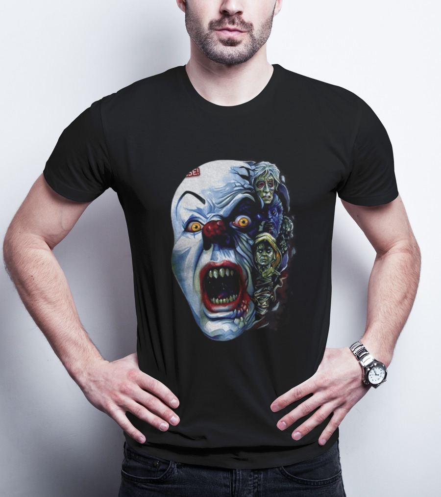 Pennywise The Dancing Clown Stephen King's IT Horror Nightmare Faces T-Shirt