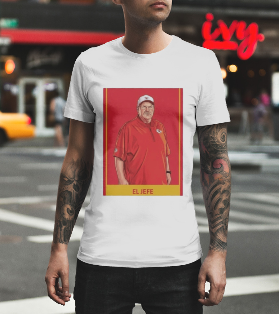 Andy Reid El Jefe Kansas City Chiefs Coach Red Chiefs T-Shirt