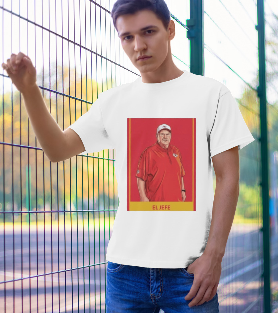 Andy Reid El Jefe Kansas City Chiefs Coach Red Chiefs T-Shirt