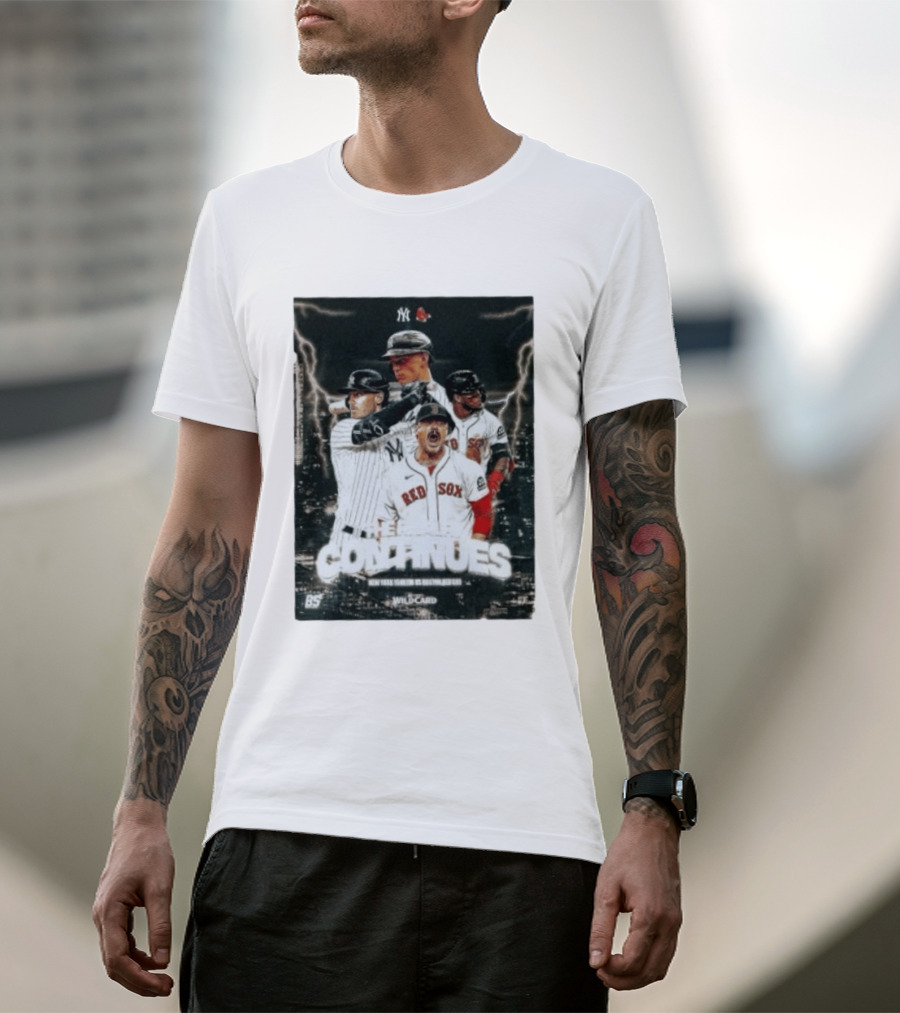 Boston Red Sox Vs New York Yankees 2026 Wildcard Rivalry Continues T-Shirt