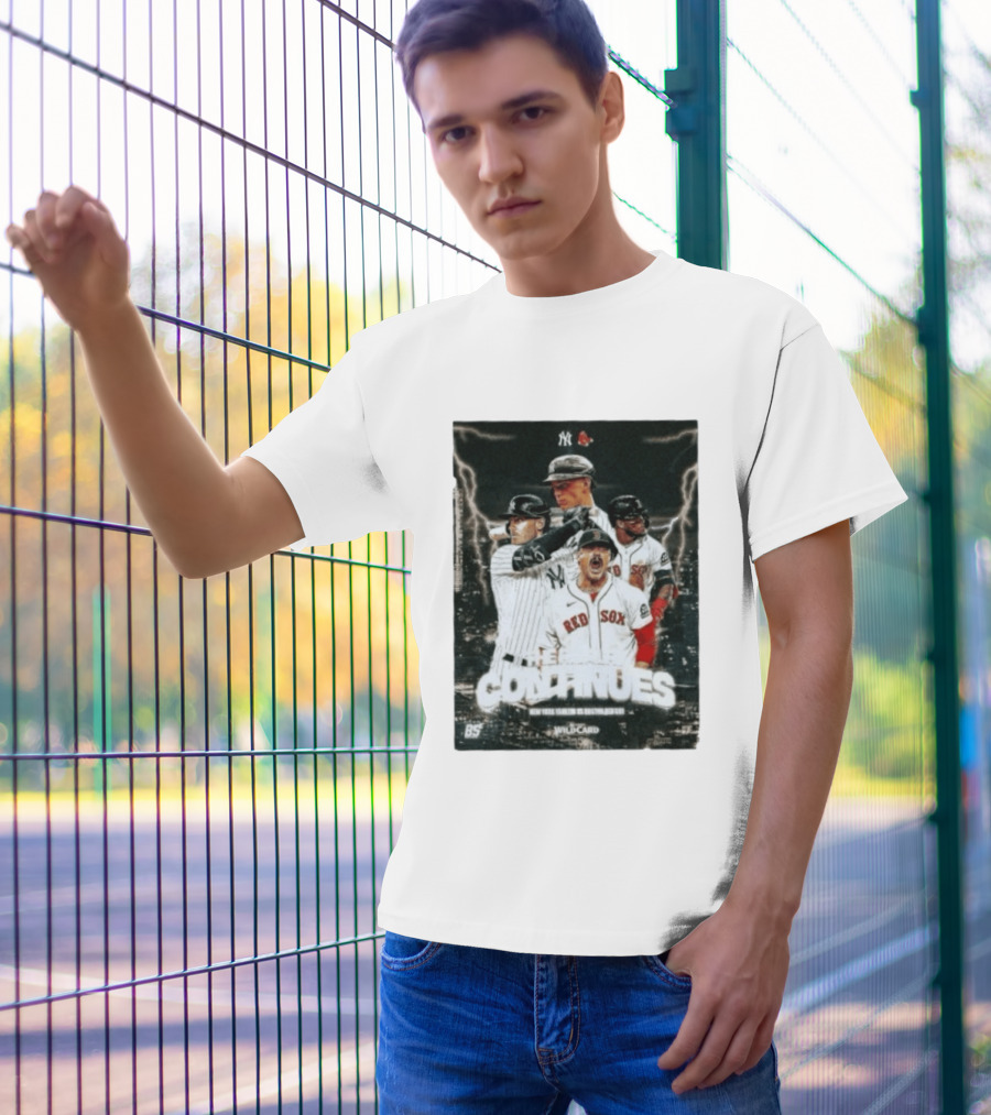 Boston Red Sox Vs New York Yankees 2026 Wildcard Rivalry Continues T-Shirt