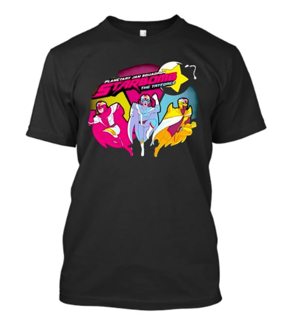 Planetary Jam Squadron Starbomb The Tryforce Retro Heroes T-Shirt
