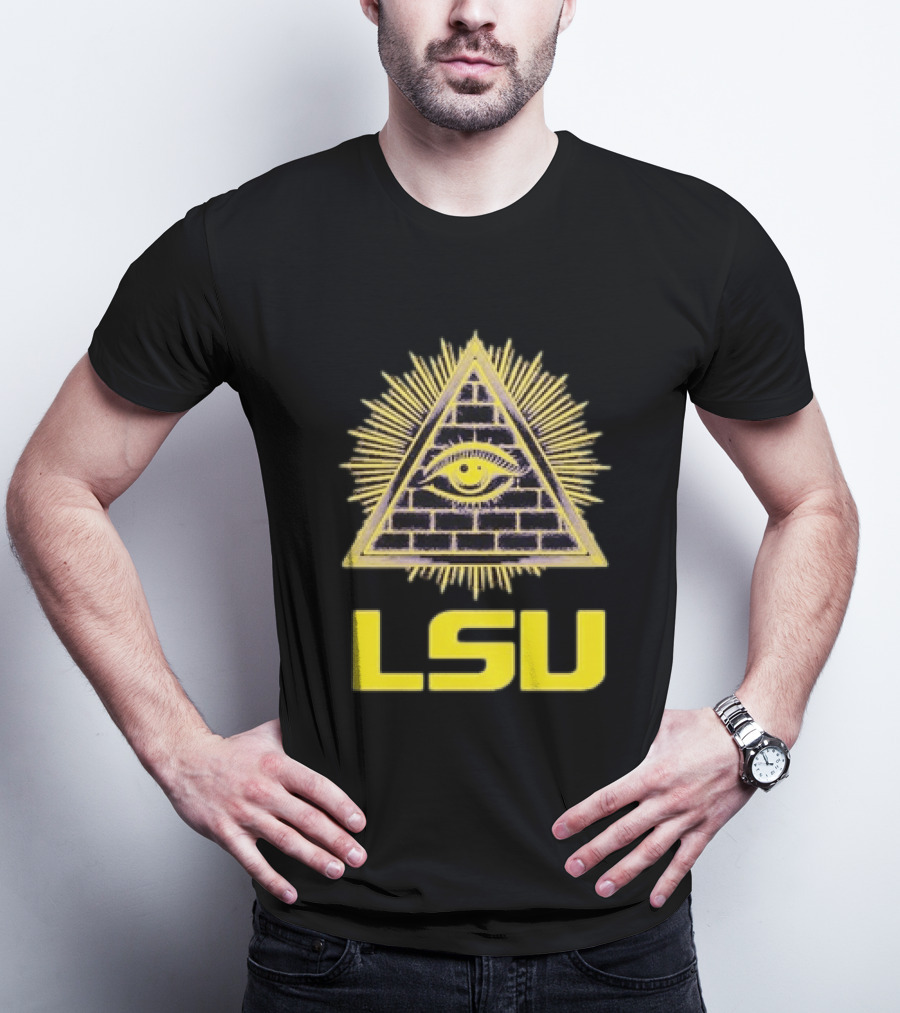 LSU Illuminati Eye Pyramid Tigers Louisiana State University T-Shirt