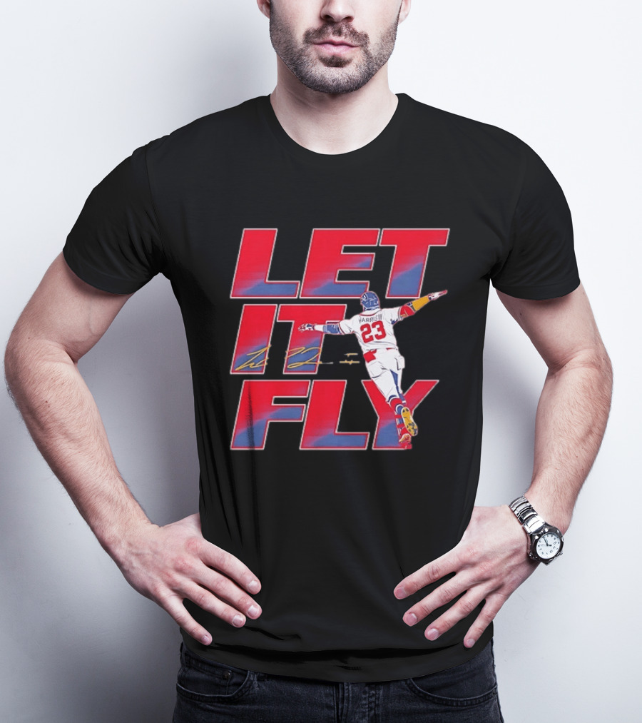 Let It Fly Michael Harris II 23 Atlanta Braves Baseball T-Shirt