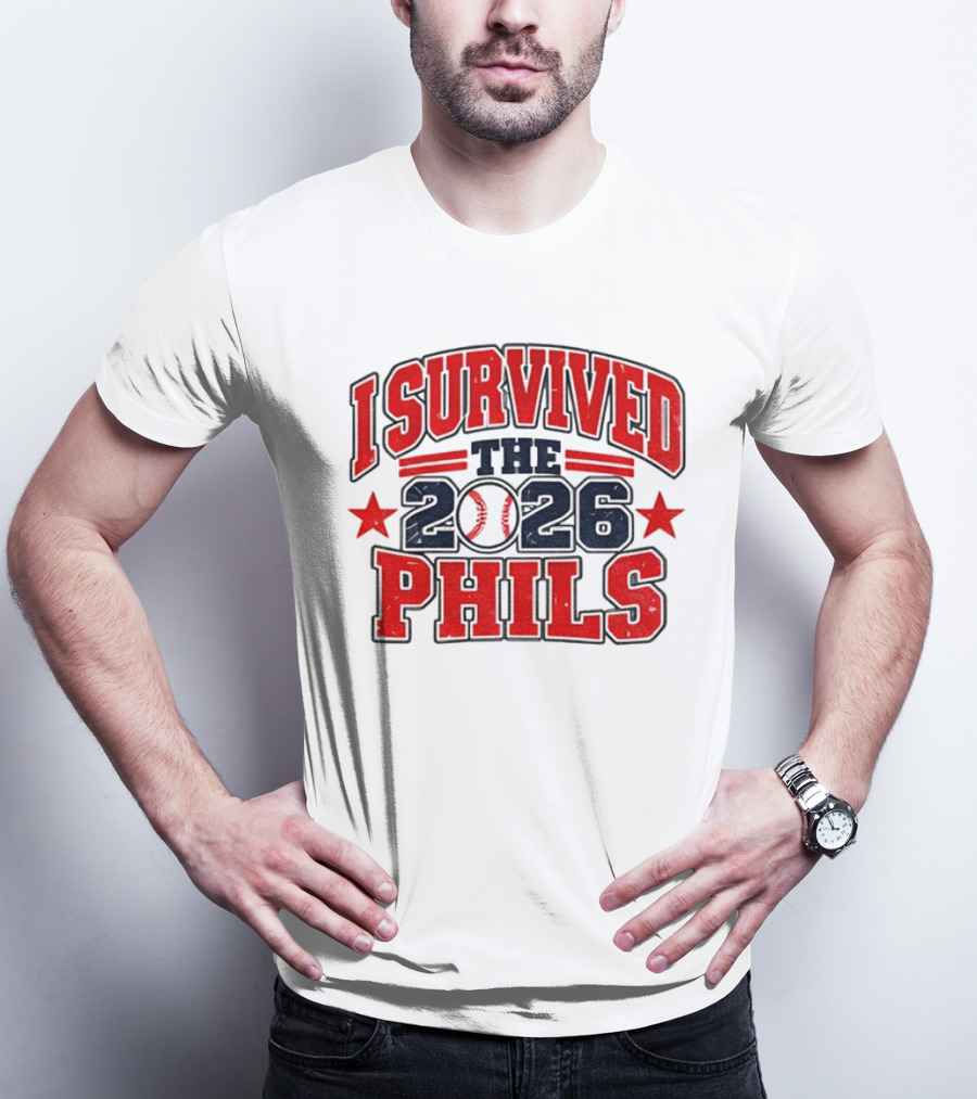 I Survived The 2026 Phils Phillies Baseball Event T-Shirt