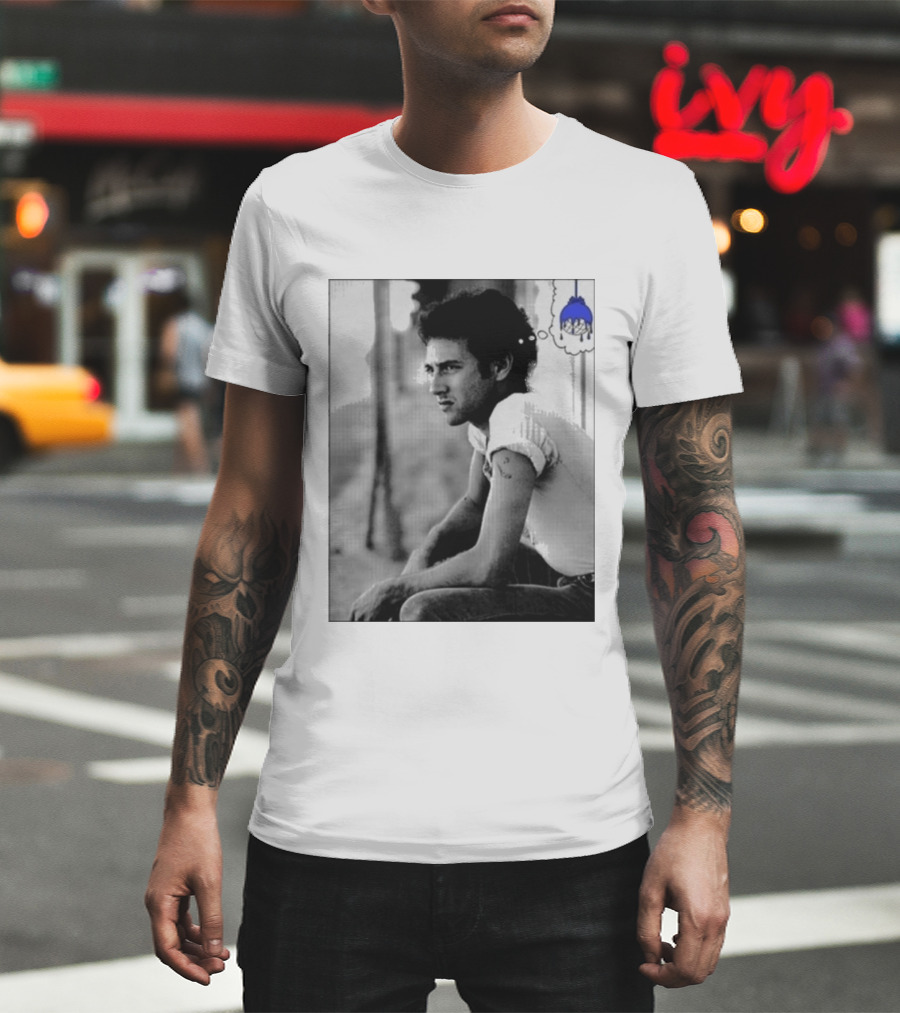 Jack White Hollywood Palladium Los Angeles CA Mon September 28th 2026 Contemplative Man With Blue Thinking Cloud T-Shirt