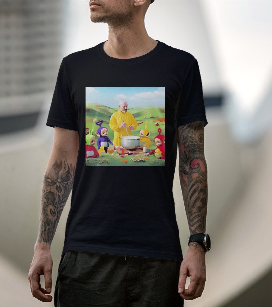 Breaking Bad Walter White Cooking With Teletubbies Scene T-Shirt