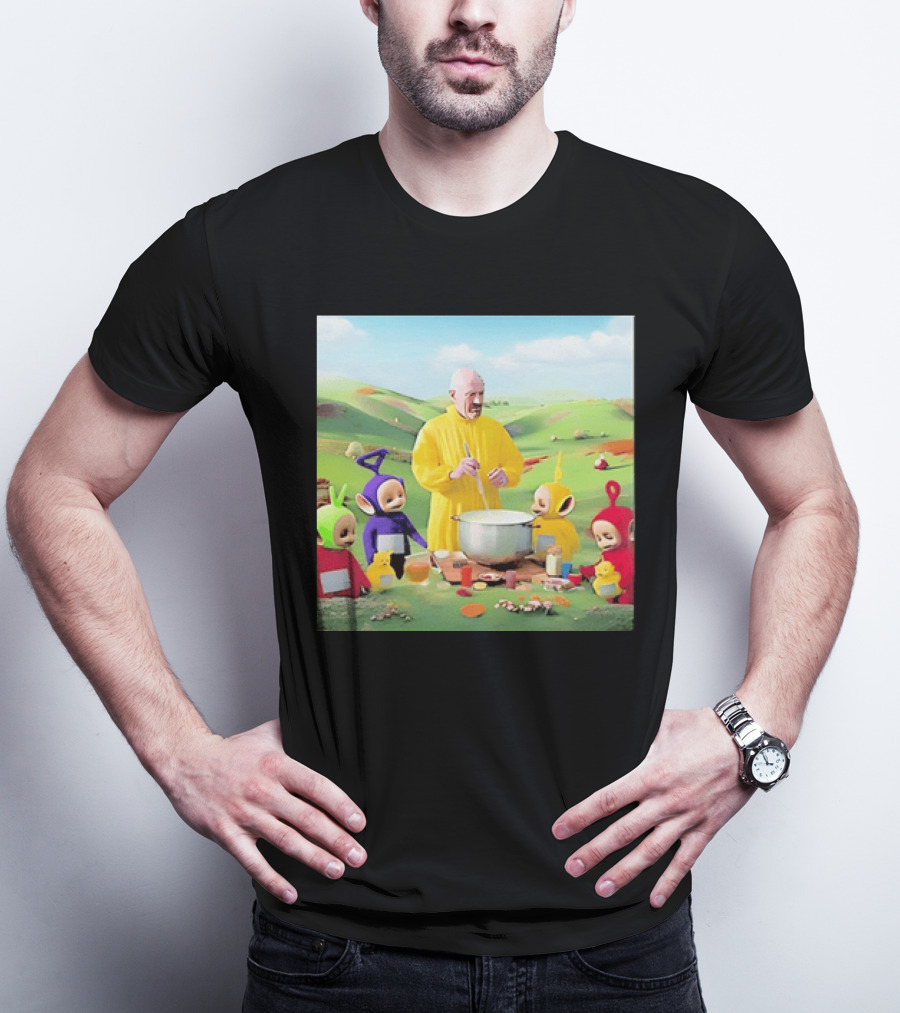 Breaking Bad Walter White Cooking With Teletubbies Scene T-Shirt