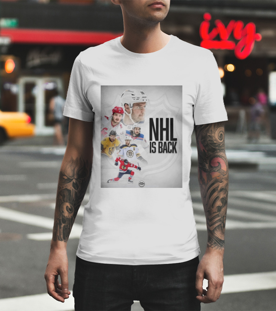 NHL 2026 2027 Is Back Featuring Iconic Players And Teams Like Boston Vegas Florida Carolina T-Shirt