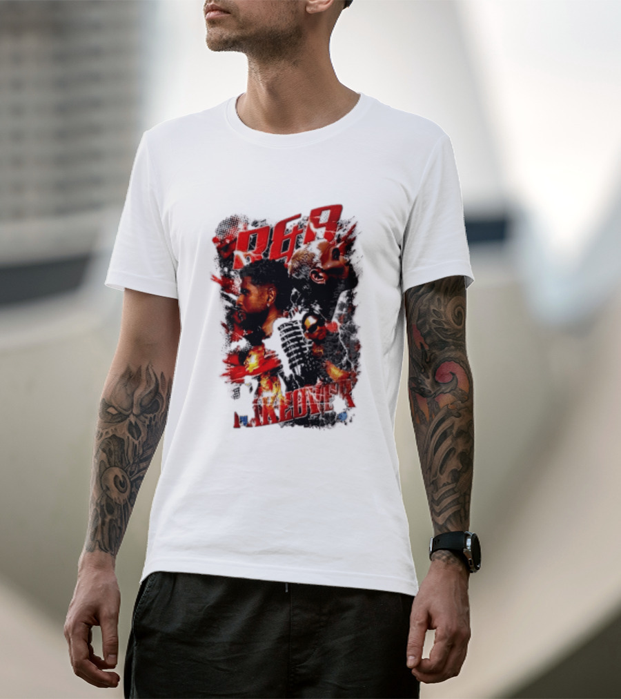 Usher Chris Brown R&B Takeover Singing Lightning Collage T-Shirt
