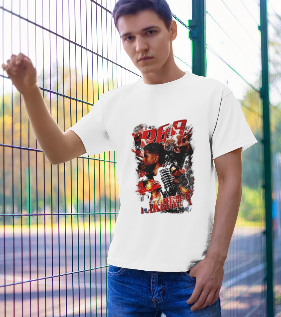 Usher Chris Brown R&B Takeover Singing Lightning Collage T-Shirt