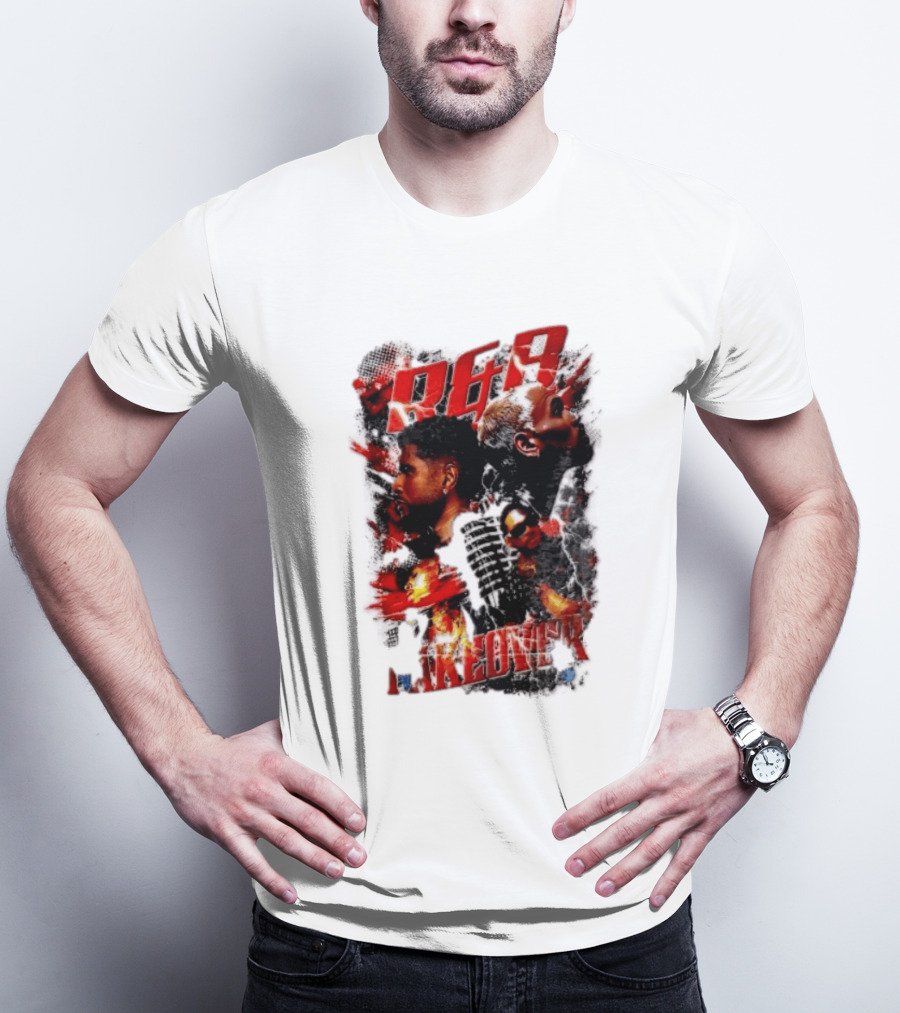 Usher Chris Brown R&B Takeover Singing Lightning Collage T-Shirt