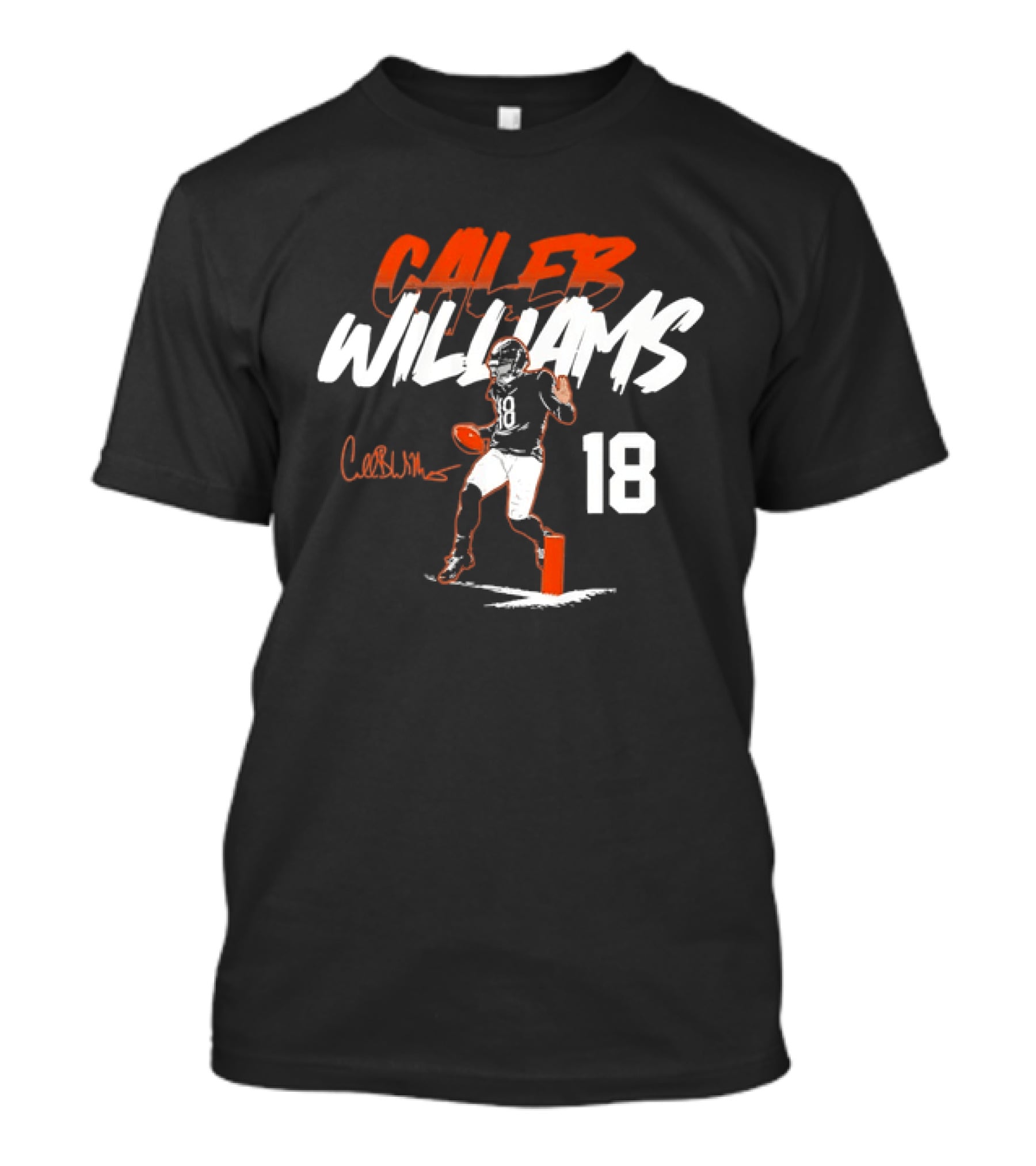 Caleb Williams 18 Chicago Bears Quarterback Football T-Shirt