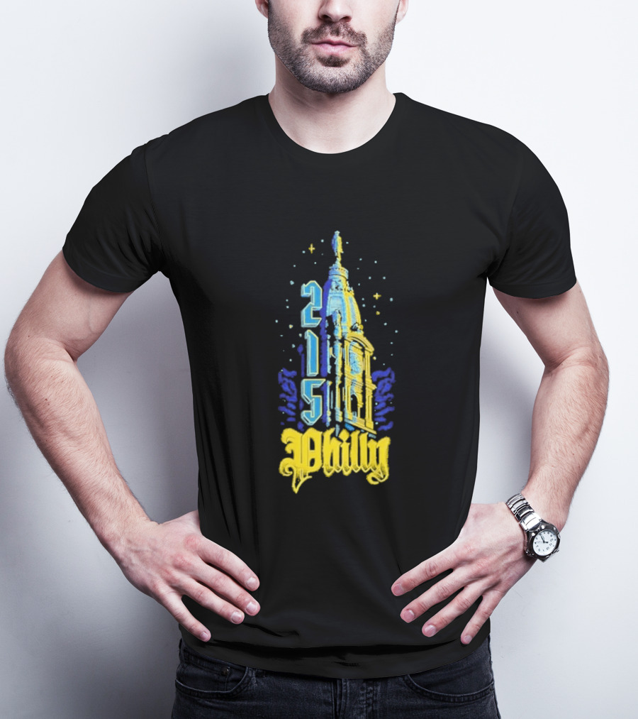 Philly 215 Philadelphia City Connect William Penn Tower T-Shirt