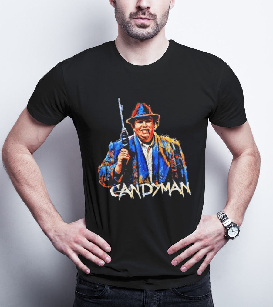 Candyman Horror Movie Tony Todd With Hook And Iconic Outfit T-Shirt
