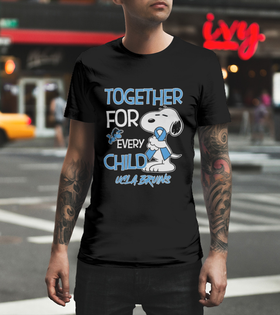 TOGETHER FOR EVERY CHILD Snoopy UCLA Bruins T-Shirt