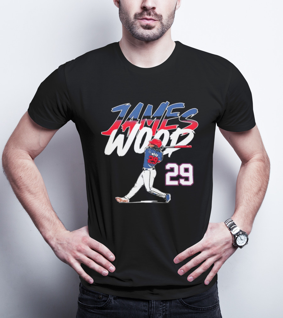 James Wood 29 Washington Nationals Baseball Player T-Shirt