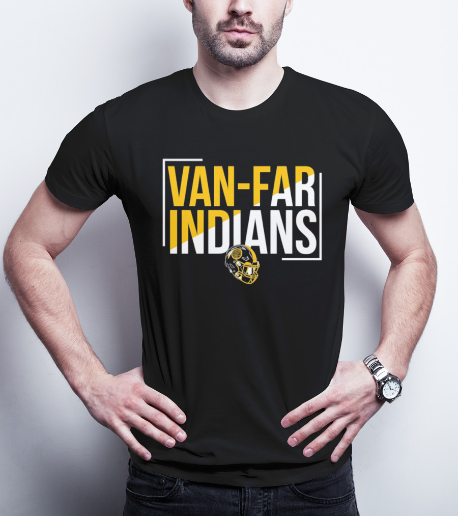 Van Far Indians Football Helmet Missouri T-Shirt