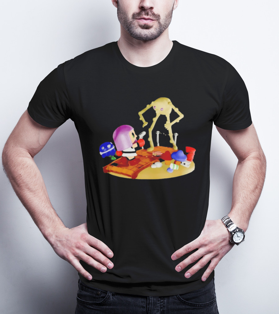 Little Mac Vs Yellow Devil Punch Out Nostalgic Battle Scene T-Shirt