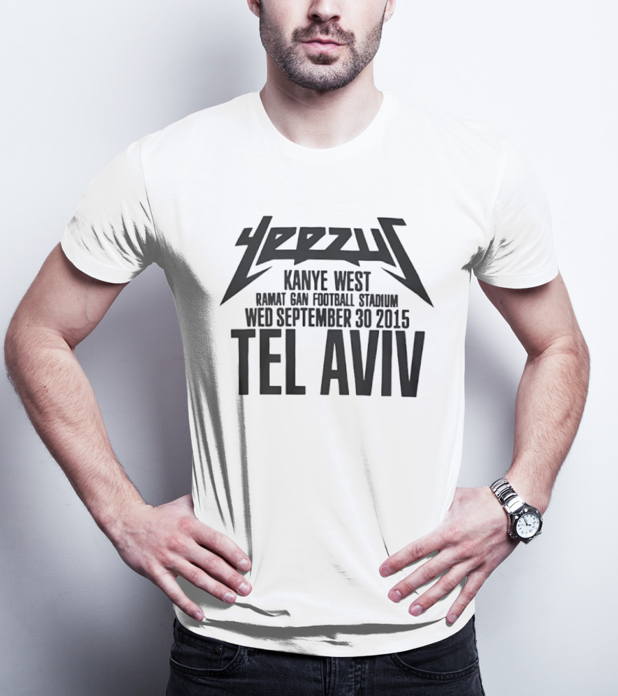 Yeezus Kanye West Ramat Gan Stadium September 30 2015 Tel Aviv T-Shirt