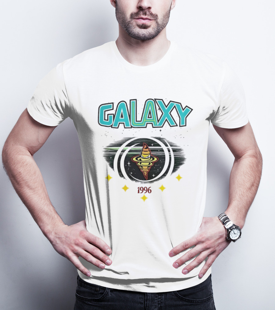 LA Galaxy M&N X Culture Kings Our LA Our Galaxy 1996 Planet Spiral T-Shirt