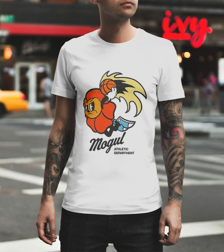 Mogul Athletic Department Dunking Character Basketball T-Shirt