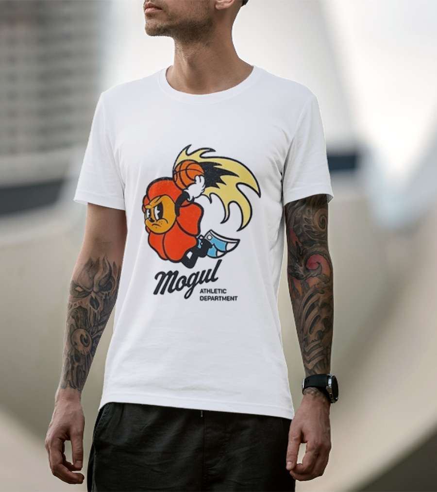 Mogul Athletic Department Dunking Character Basketball T-Shirt