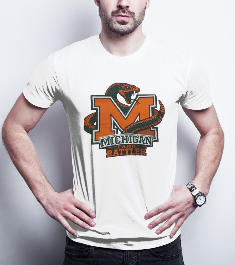 Michigan FAMU Rattler Snake M Rattlers T-Shirt