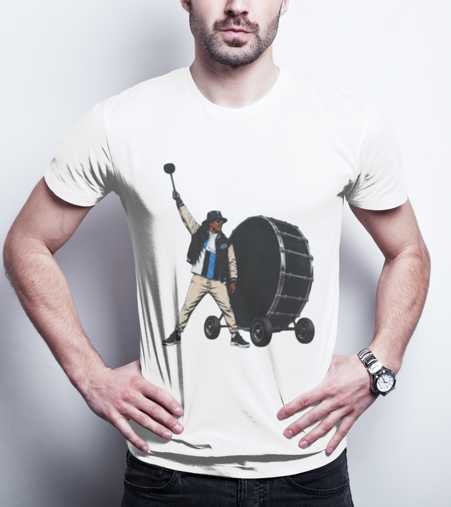 Carolina Panthers Football Culture Supporter With Drum T-Shirt