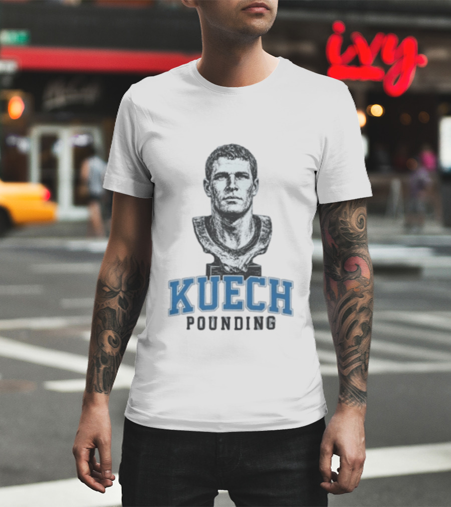 Carolina Panthers Kuech Pounding Hall Of Famer T-Shirt